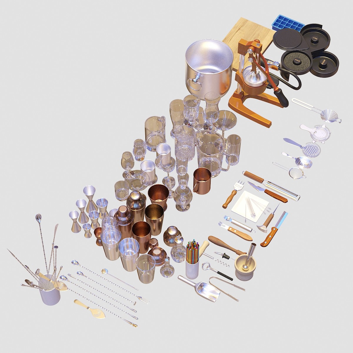 ArtStation - Bartender Tools Set 70 | Resources