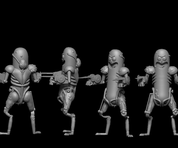 ArtStation - Pickle rick 3d model | Resources