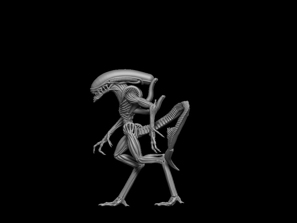ArtStation - alien 3d model | Resources