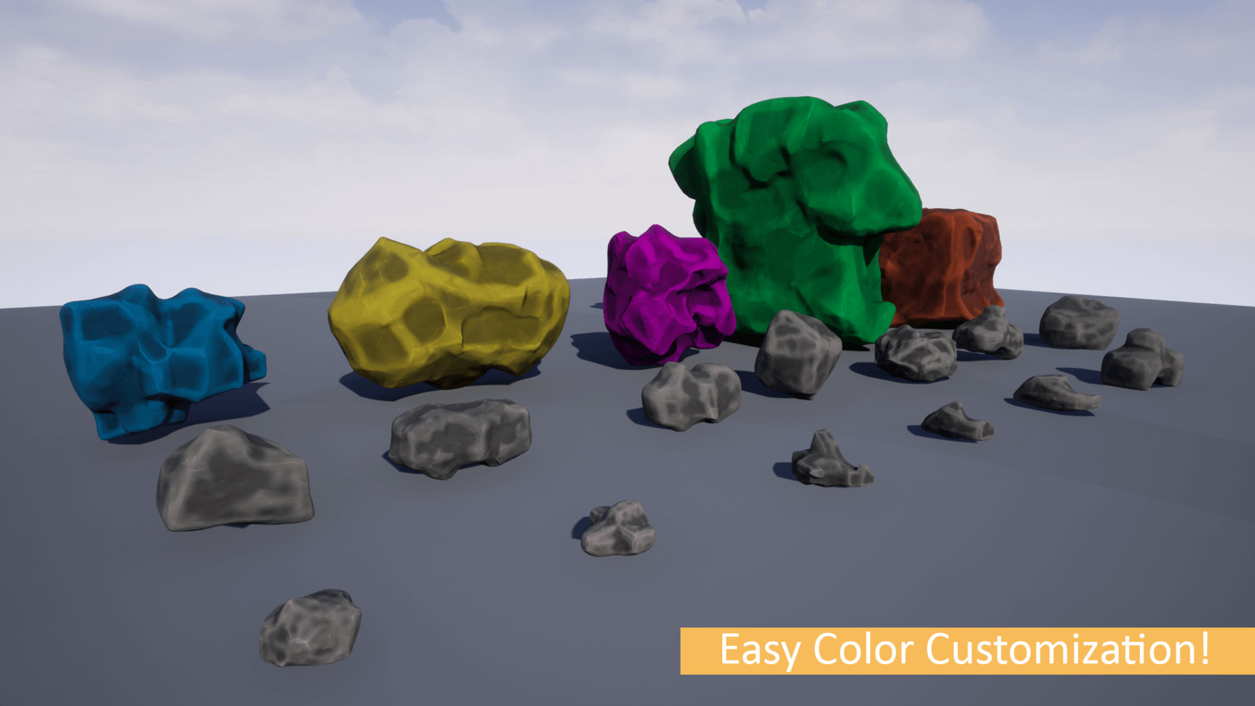 ArtStation - Stylized Rocks Vol 1 For Unreal Engine | Game Assets