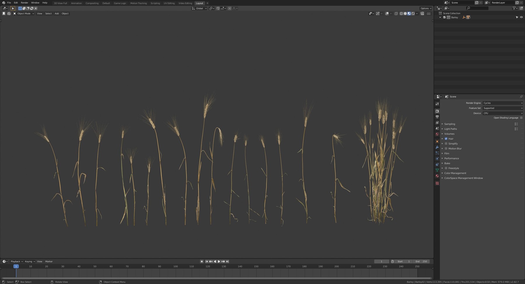 ArtStation - 3D Barley Collection vol02 | Resources
