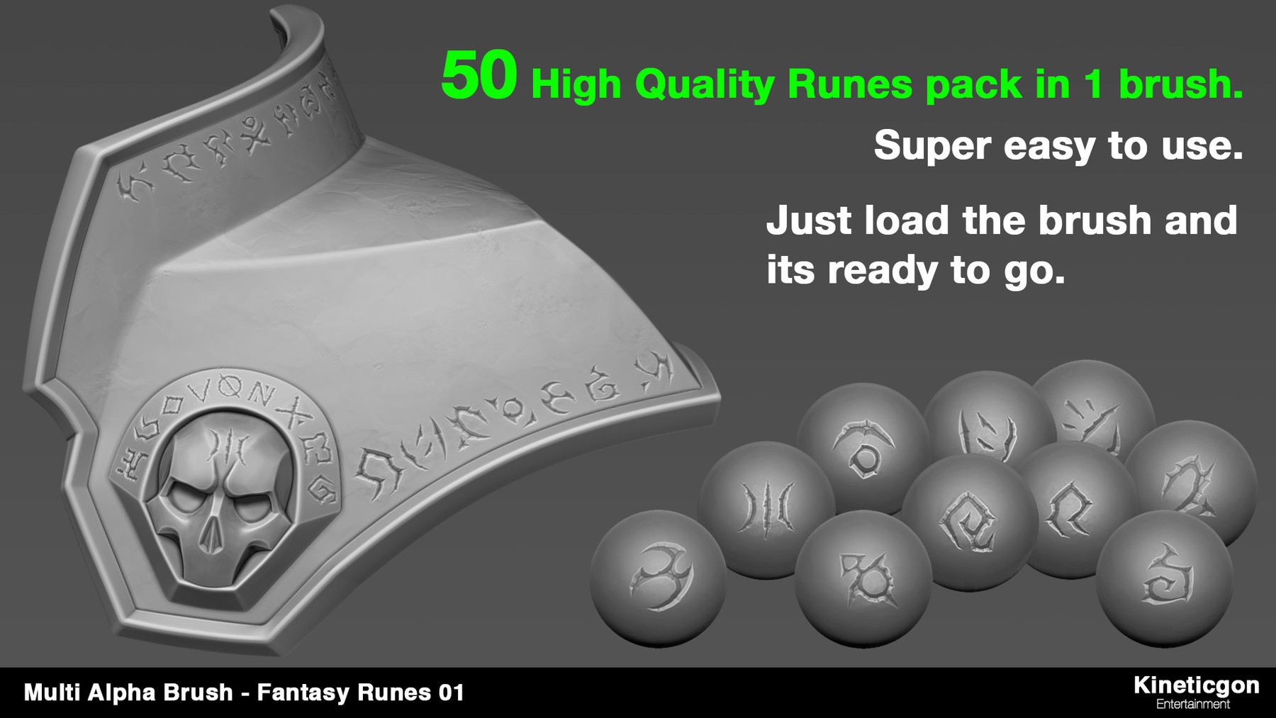 ArtStation - Multi Alpha Brush - High Quality Fantasy Runes 01 | Brushes