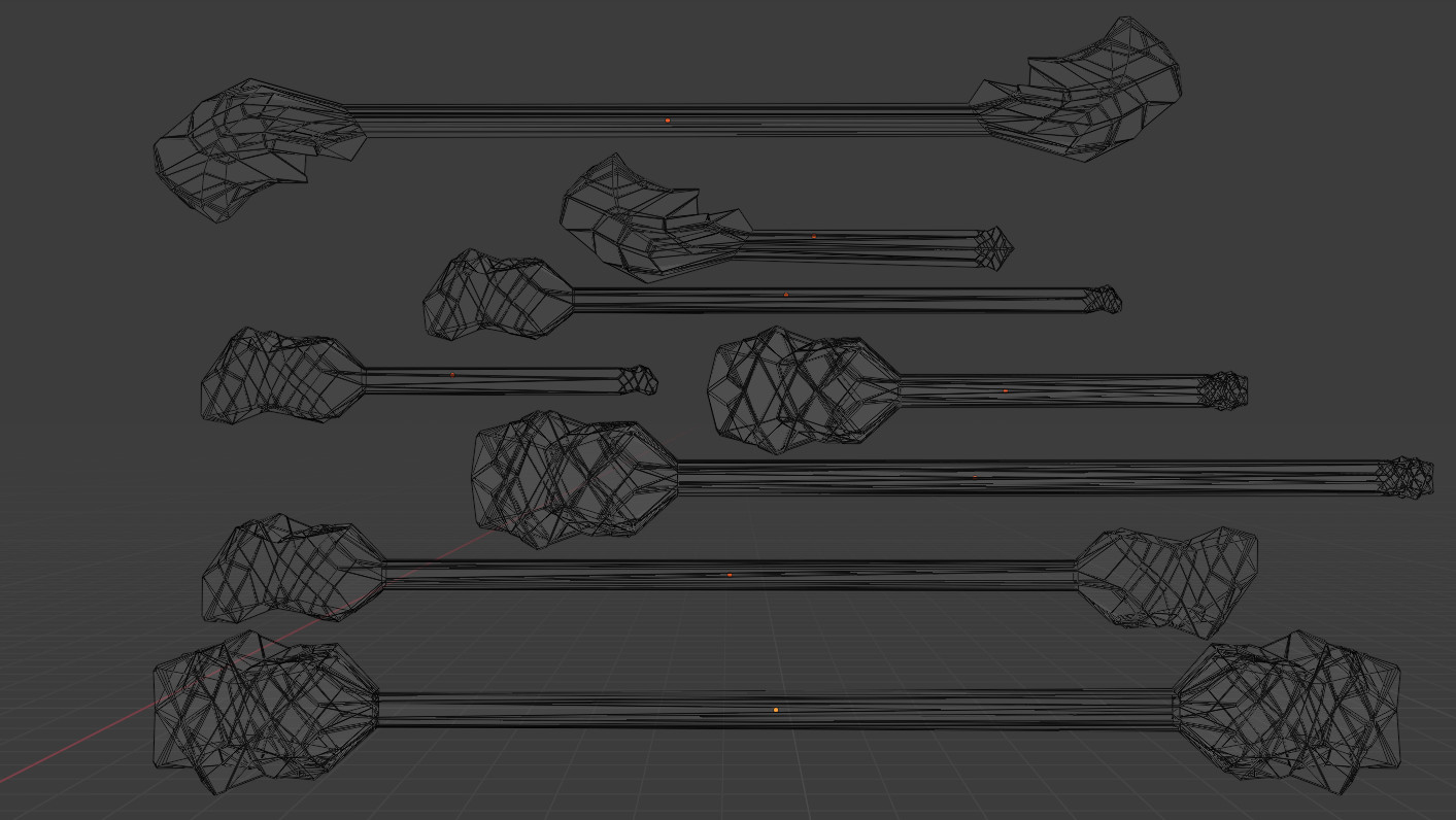 ArtStation - Futuristic Cubic Silver Weapons | Resources