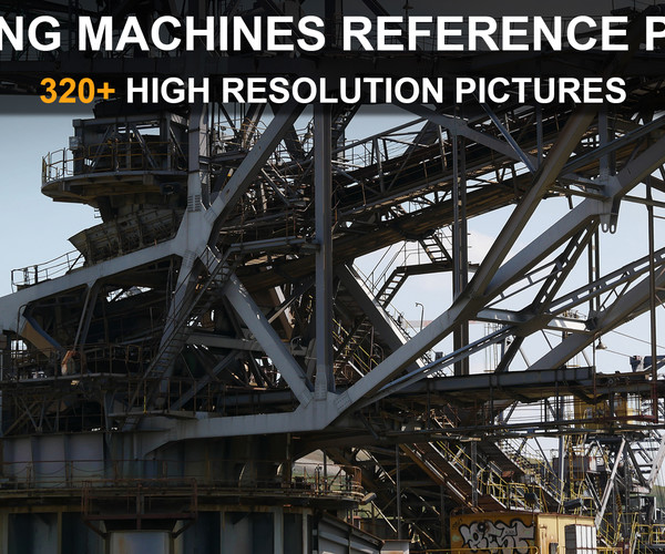 ArtStation - Heavy Mining Machines - Reference Pack | Resources