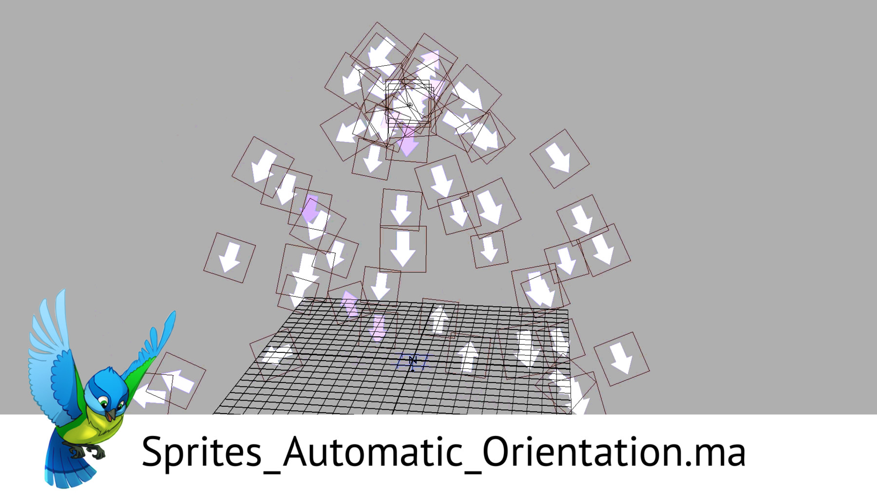 ArtStation - Maya nParticle Sprites Orientation Preset | Resources