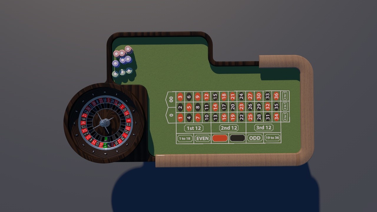 ArtStation - Roulette Table | Game Assets