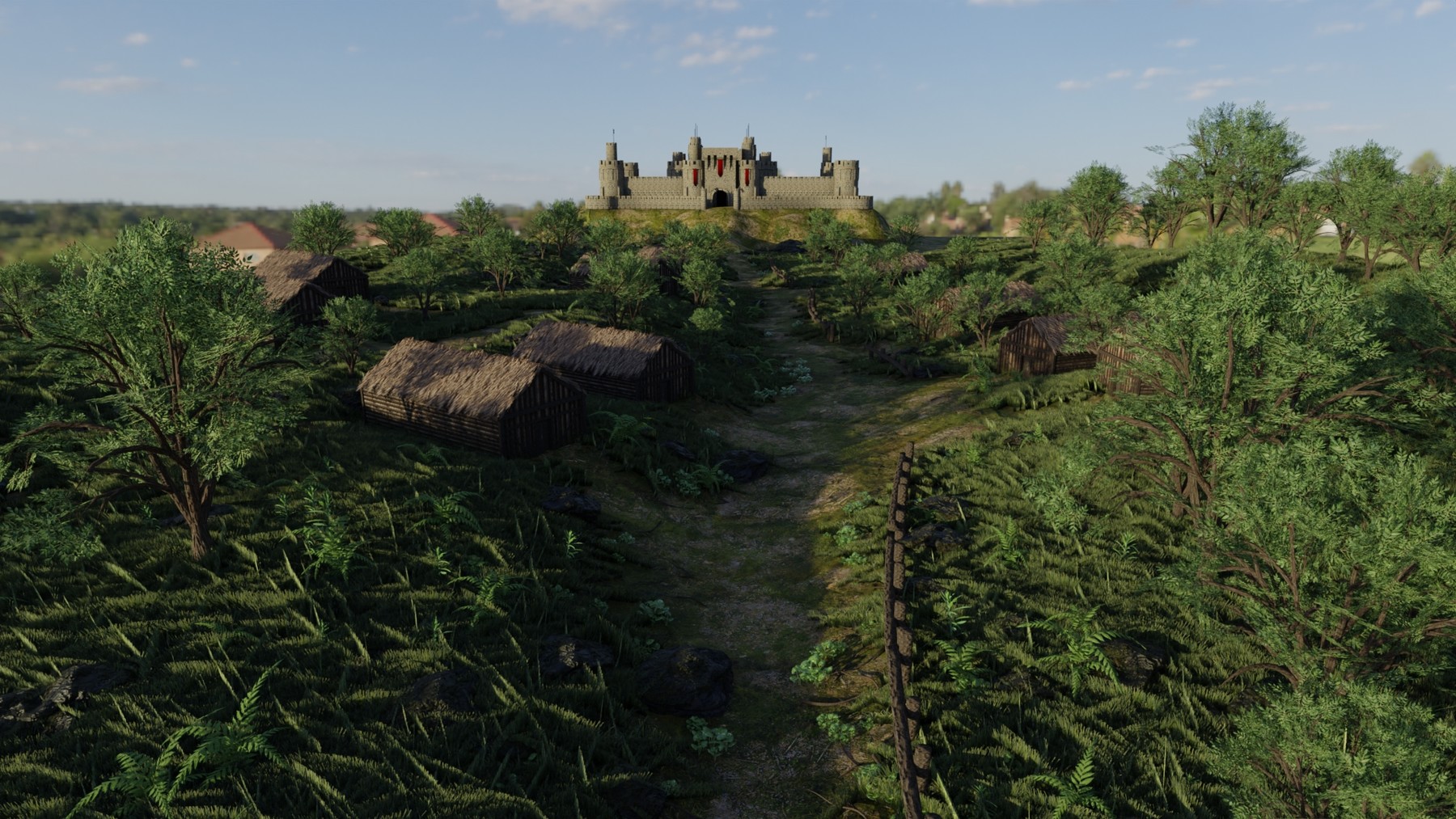 ArtStation - Path to Castle Scene | Game Assets