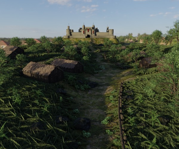 ArtStation - Path to Castle Scene | Game Assets