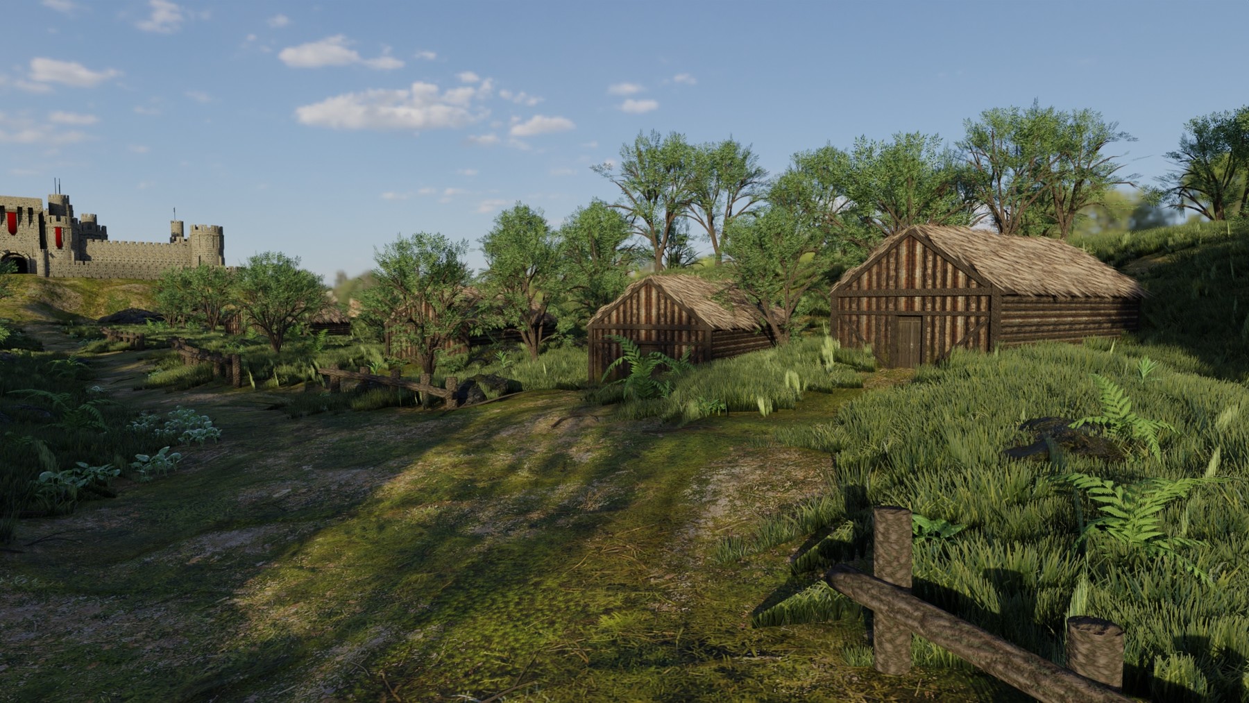 ArtStation - Path to Castle Scene | Game Assets