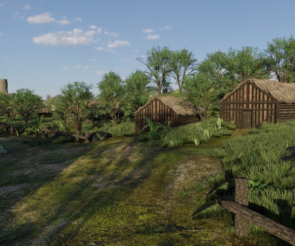 ArtStation - Path to Castle Scene | Game Assets