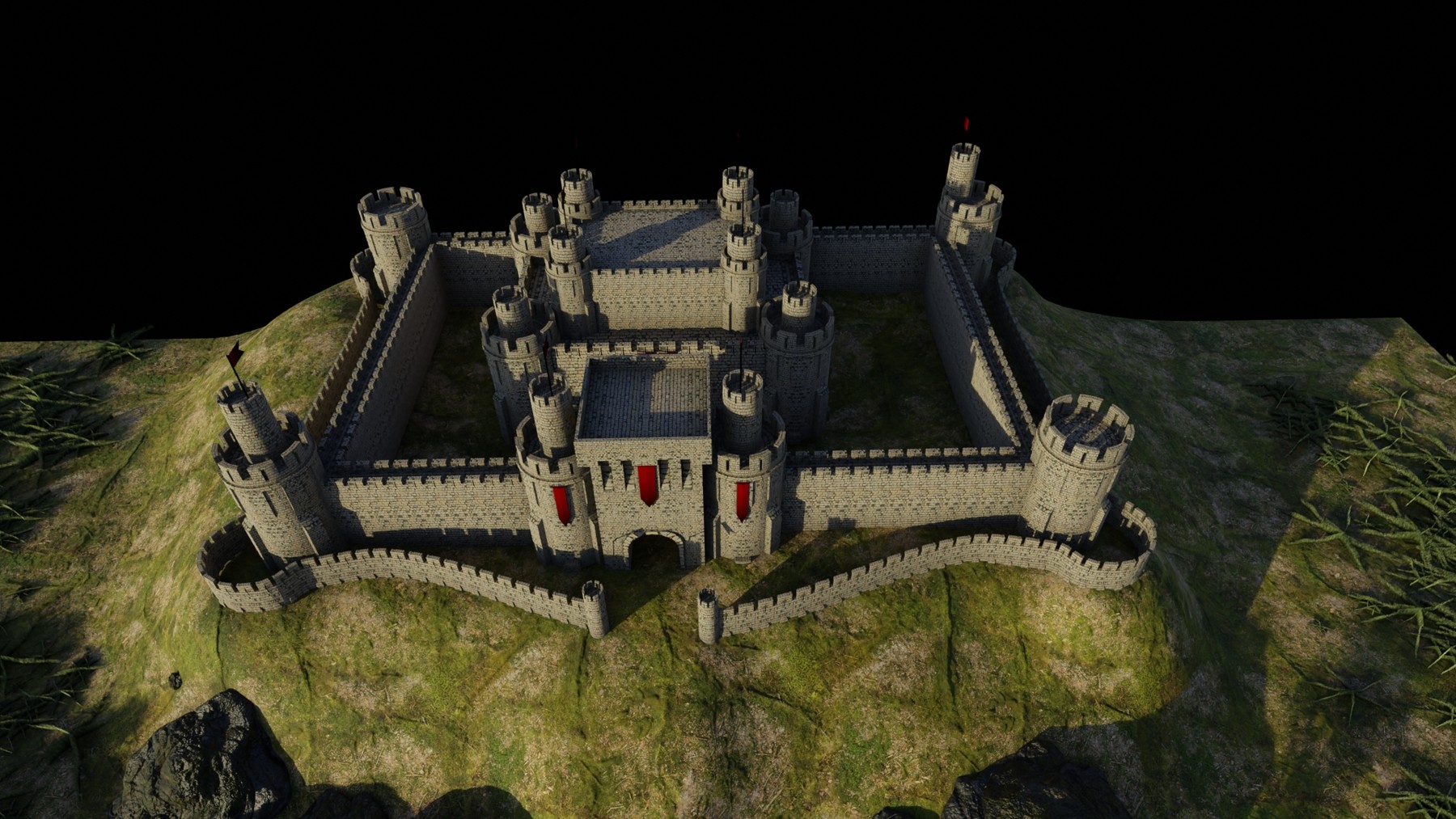 ArtStation - Path to Castle Scene | Game Assets