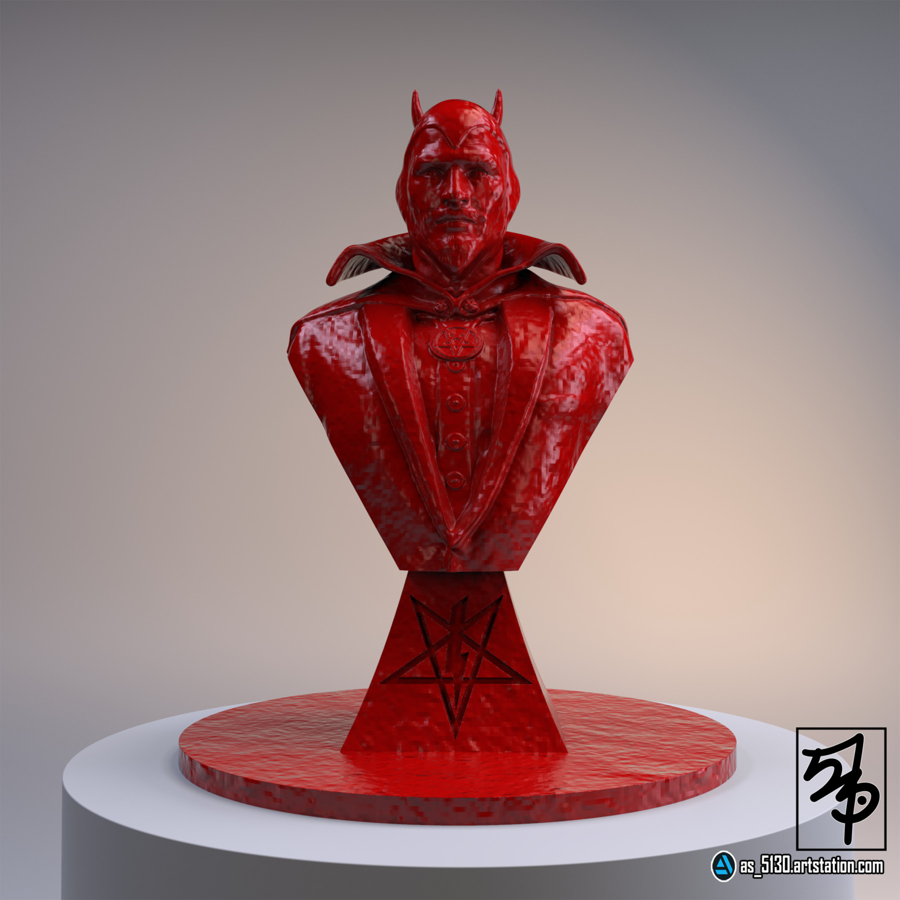 ArtStation - The Devil. (3D Printable Model) | Resources