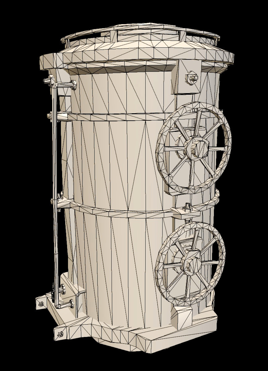 ArtStation - Steam Machine - PBR - Dirty Textured | Game Assets