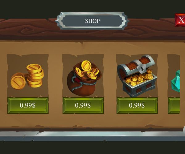 ArtStation - Game RPG shop interface | Game Assets