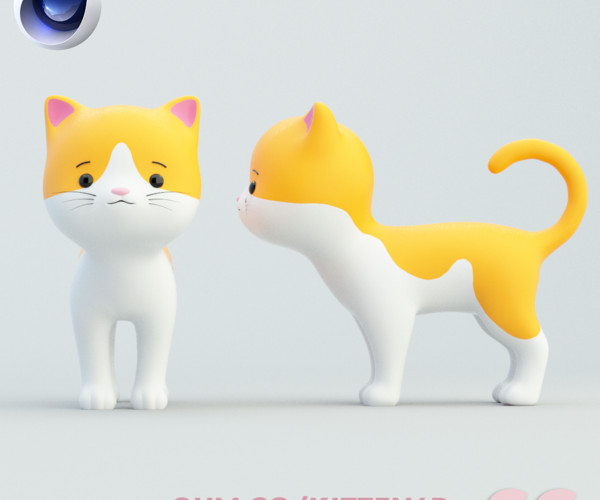 ArtStation - Cartoon Cat Rig for Cinema 4D | Resources