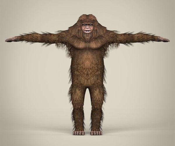 ArtStation - Low Poly Sasquatch 3D Model | Game Assets