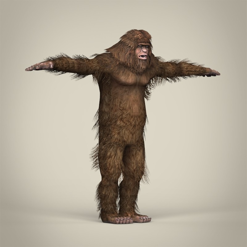 ArtStation - Low Poly Sasquatch 3D Model | Game Assets