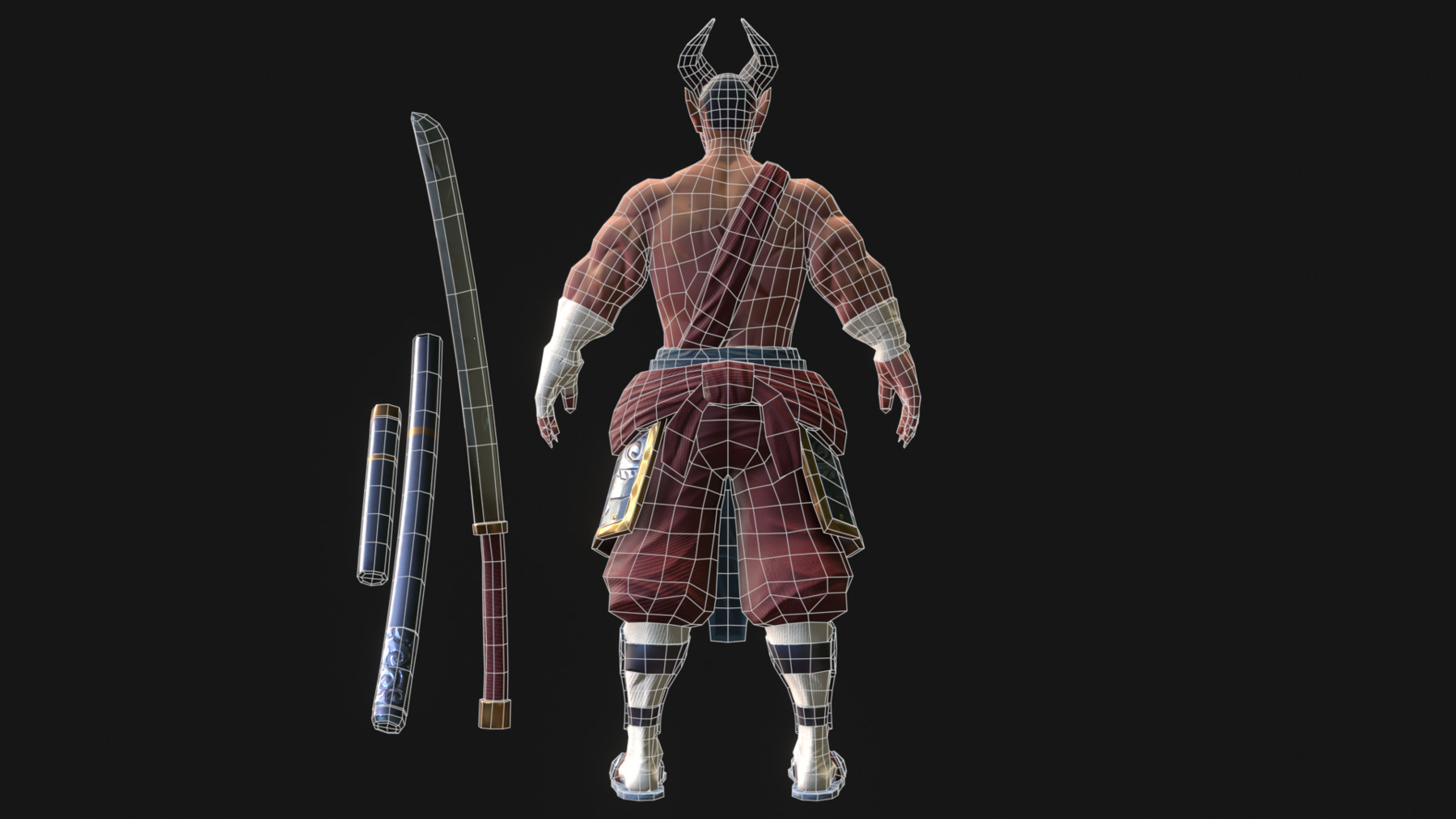 ArtStation - Samurai Low Poly | Game Assets