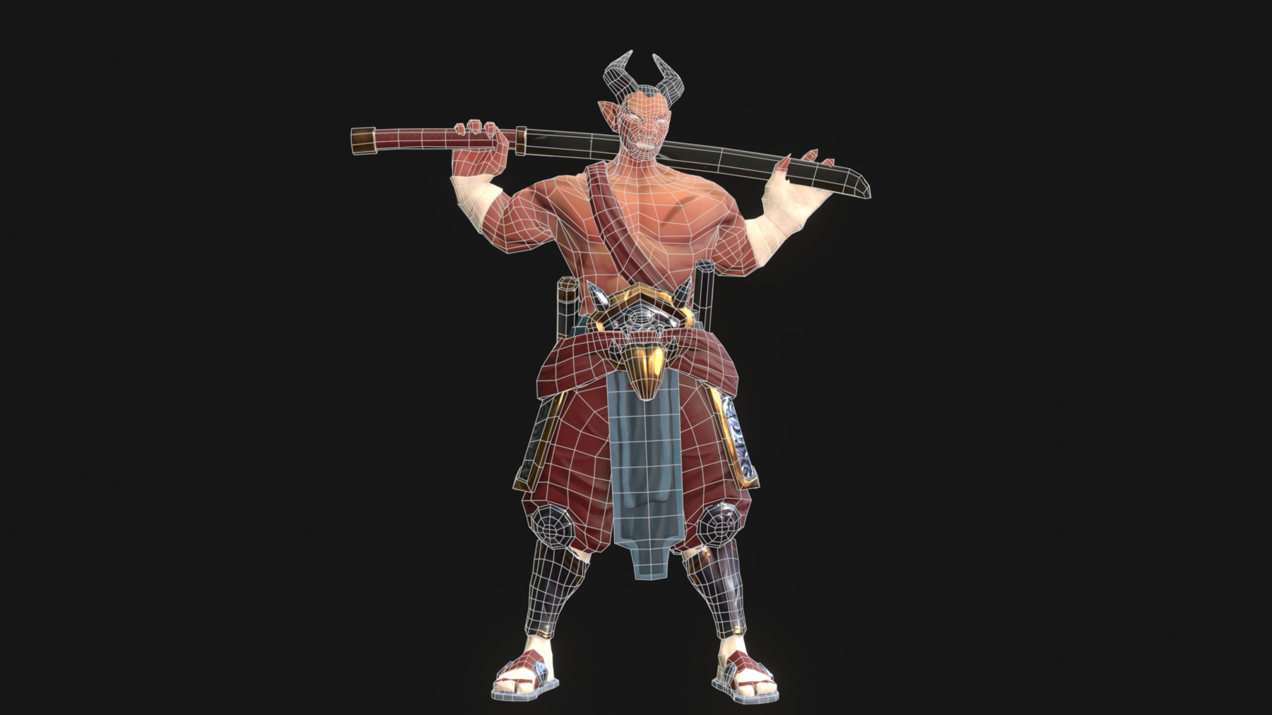 ArtStation - Samurai Low Poly | Game Assets