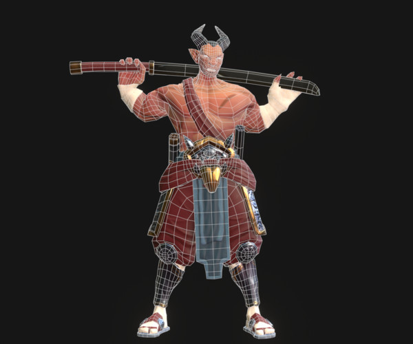 ArtStation - Samurai Low Poly | Game Assets