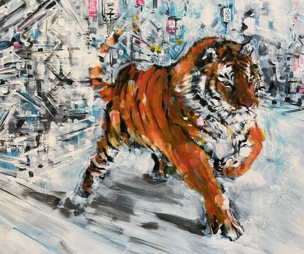 ArtStation - Tiger In Snow | Artworks