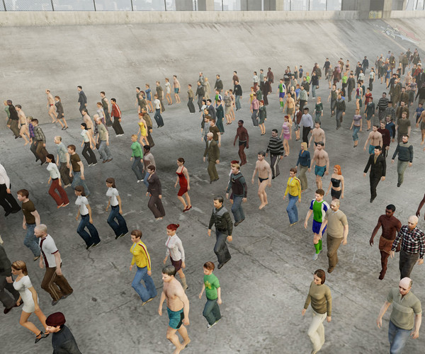 ArtStation - Population System Full Pack | Game Assets