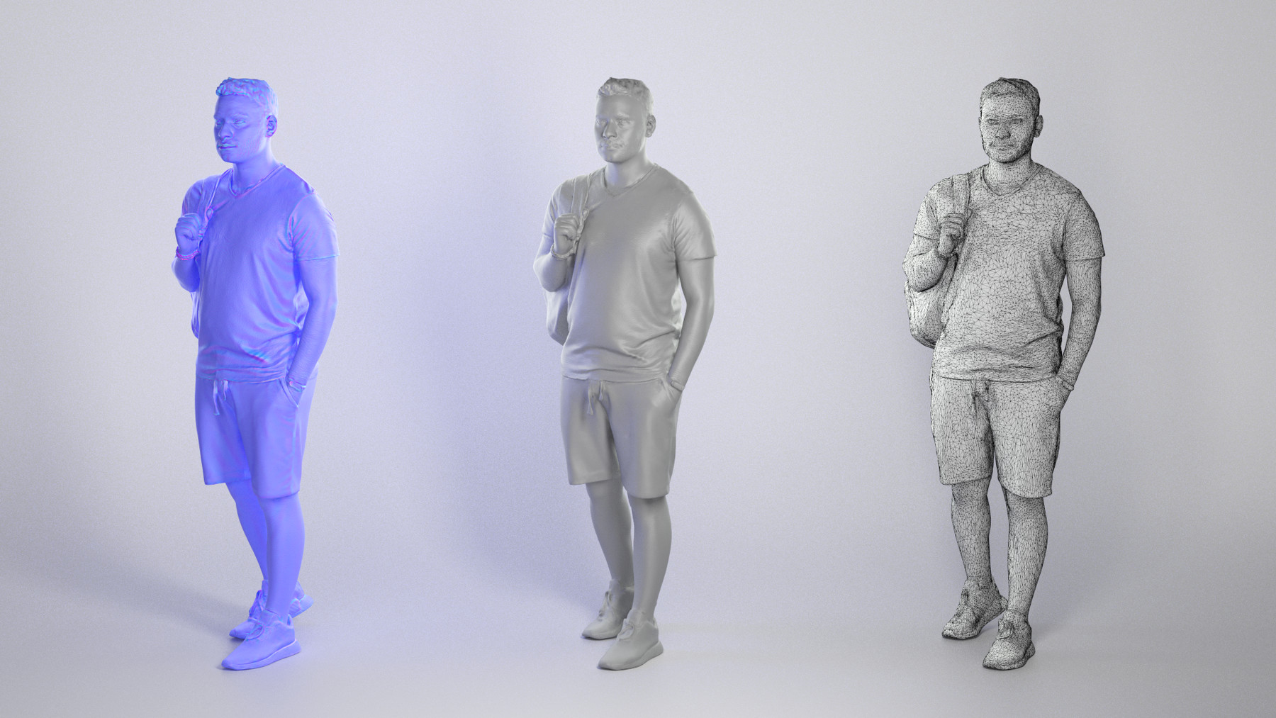 ArtStation - Man in sports style standing 230 | Game Assets