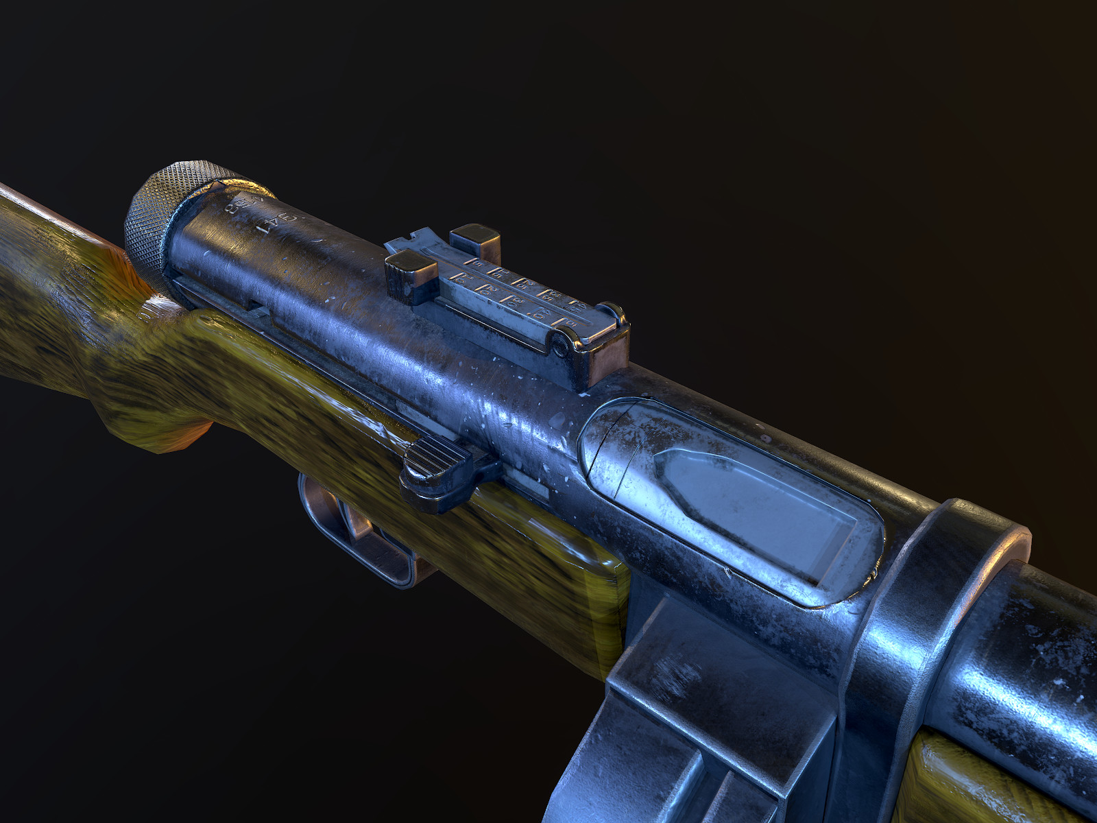 ArtStation - PPD40 soviet ww2 machine gun | Game Assets