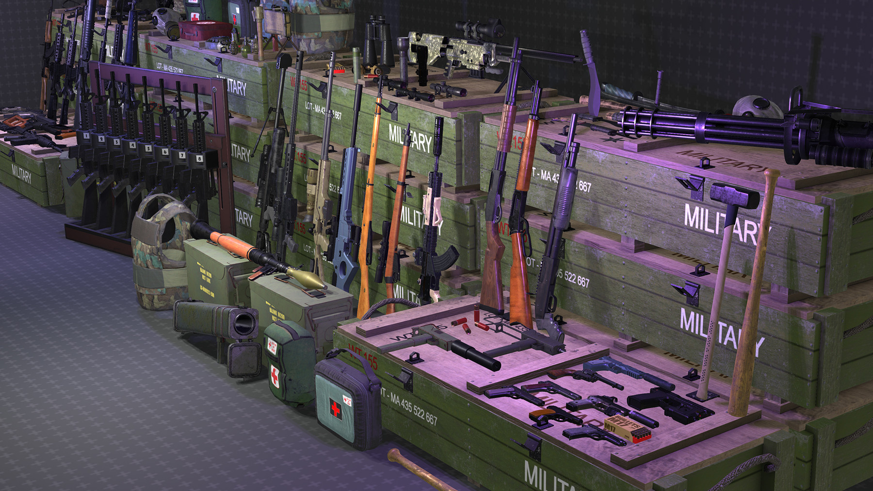 ArtStation - Weapons Pack PRO | Game Assets