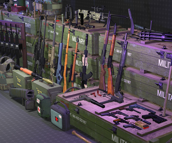 ArtStation - Weapons Pack PRO | Game Assets