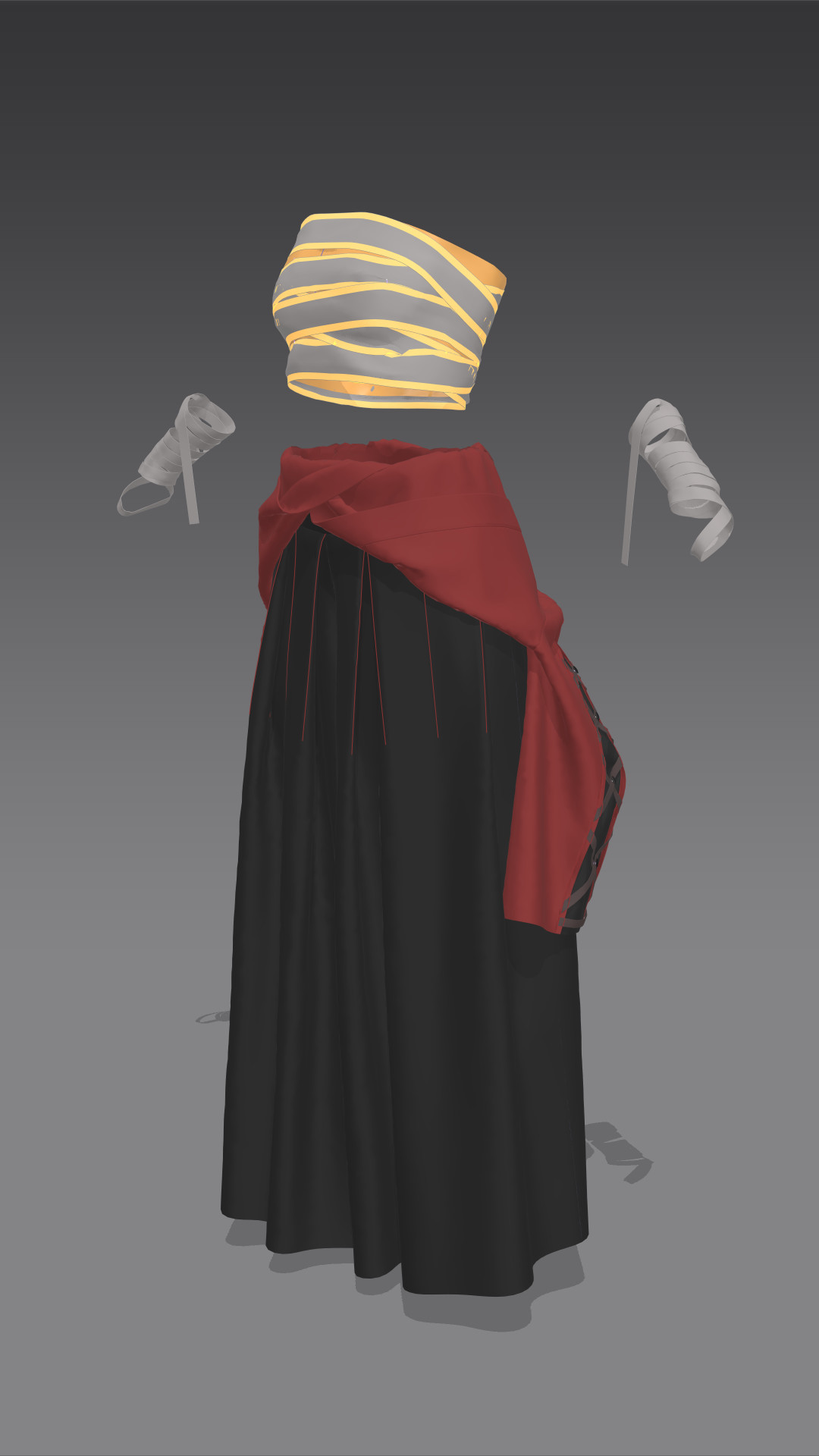 ArtStation - Samurai garb consisting of Uwagi top, Hakama pants and arm ...