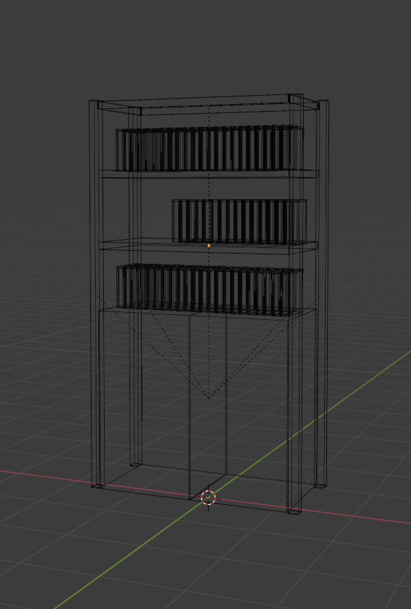 ArtStation - Wooden modern bookshelf | Resources