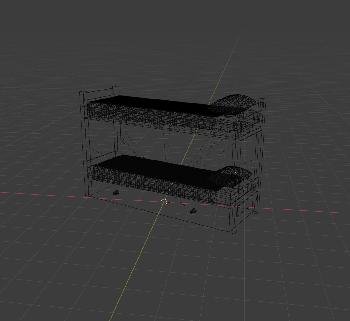 ArtStation - Bunk Bed Wooden | Resources