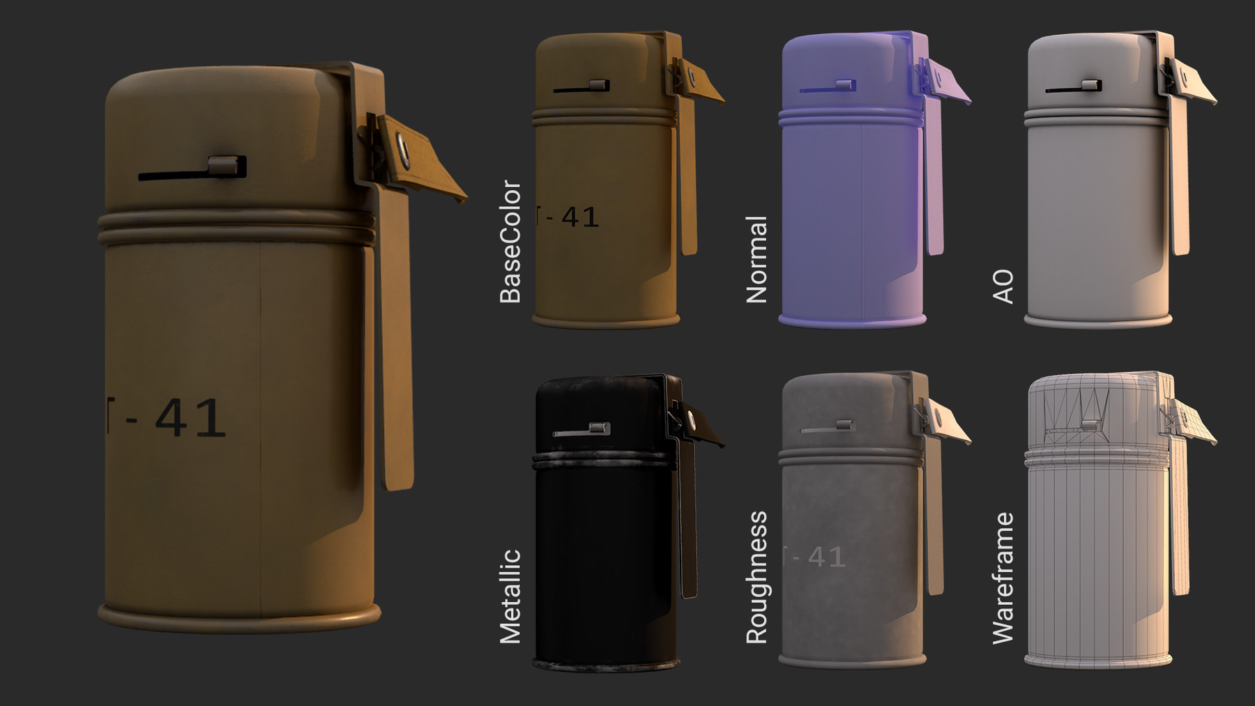 ArtStation - RG-41 (WW2 USSR Hand Grenade) | Game Assets