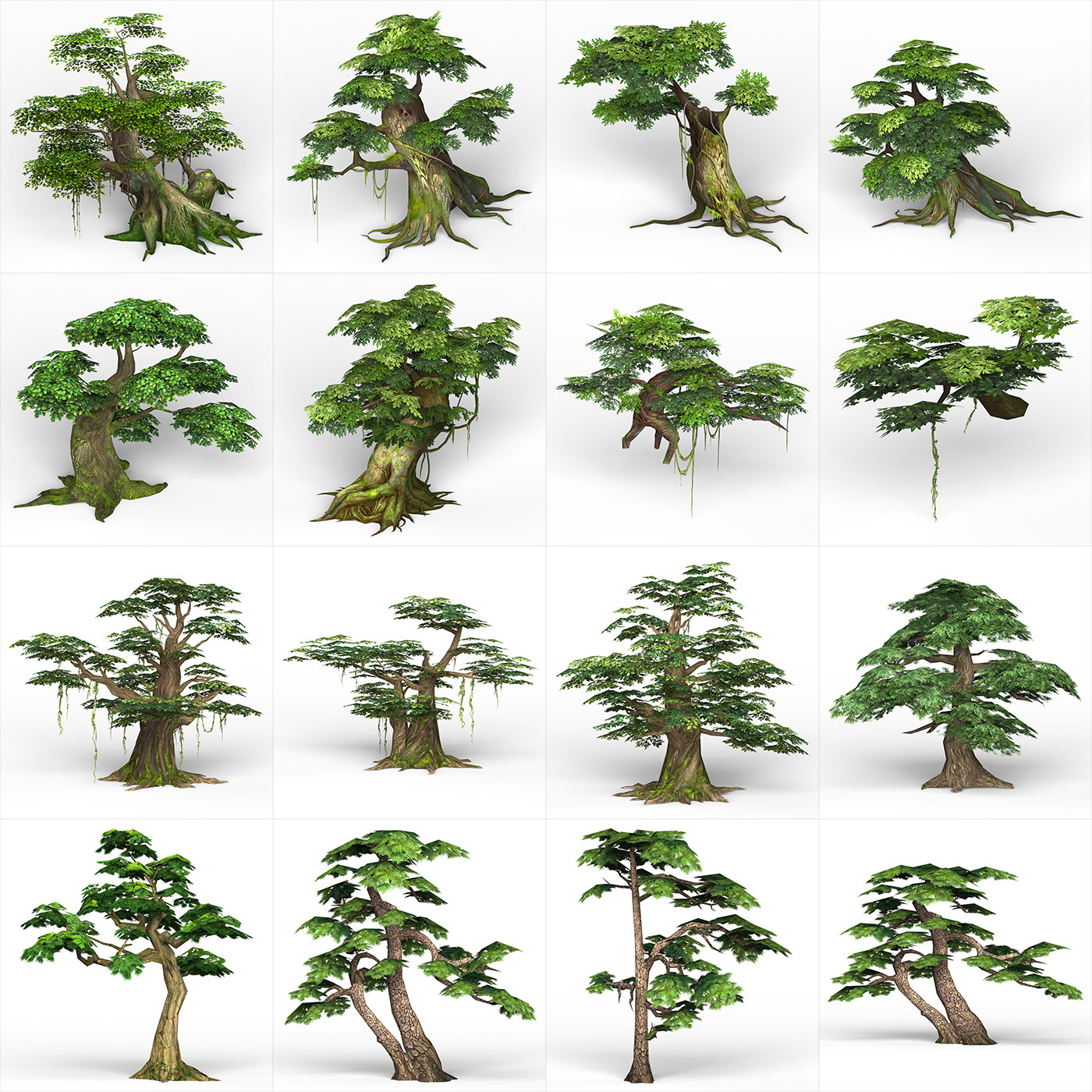 ArtStation - Game Ready Fantasy Tree Collection | Resources