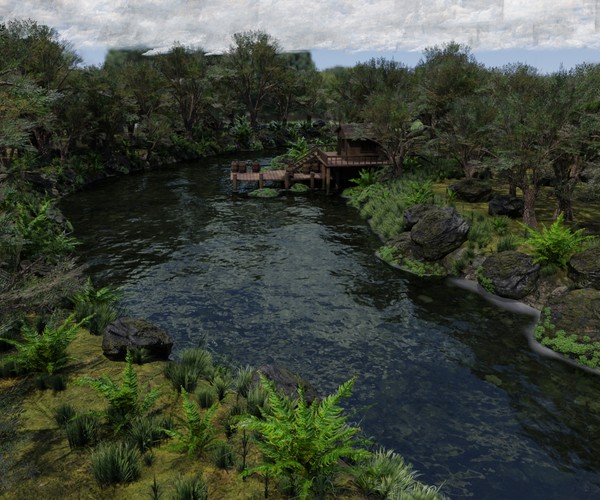 ArtStation - River Scene | Game Assets