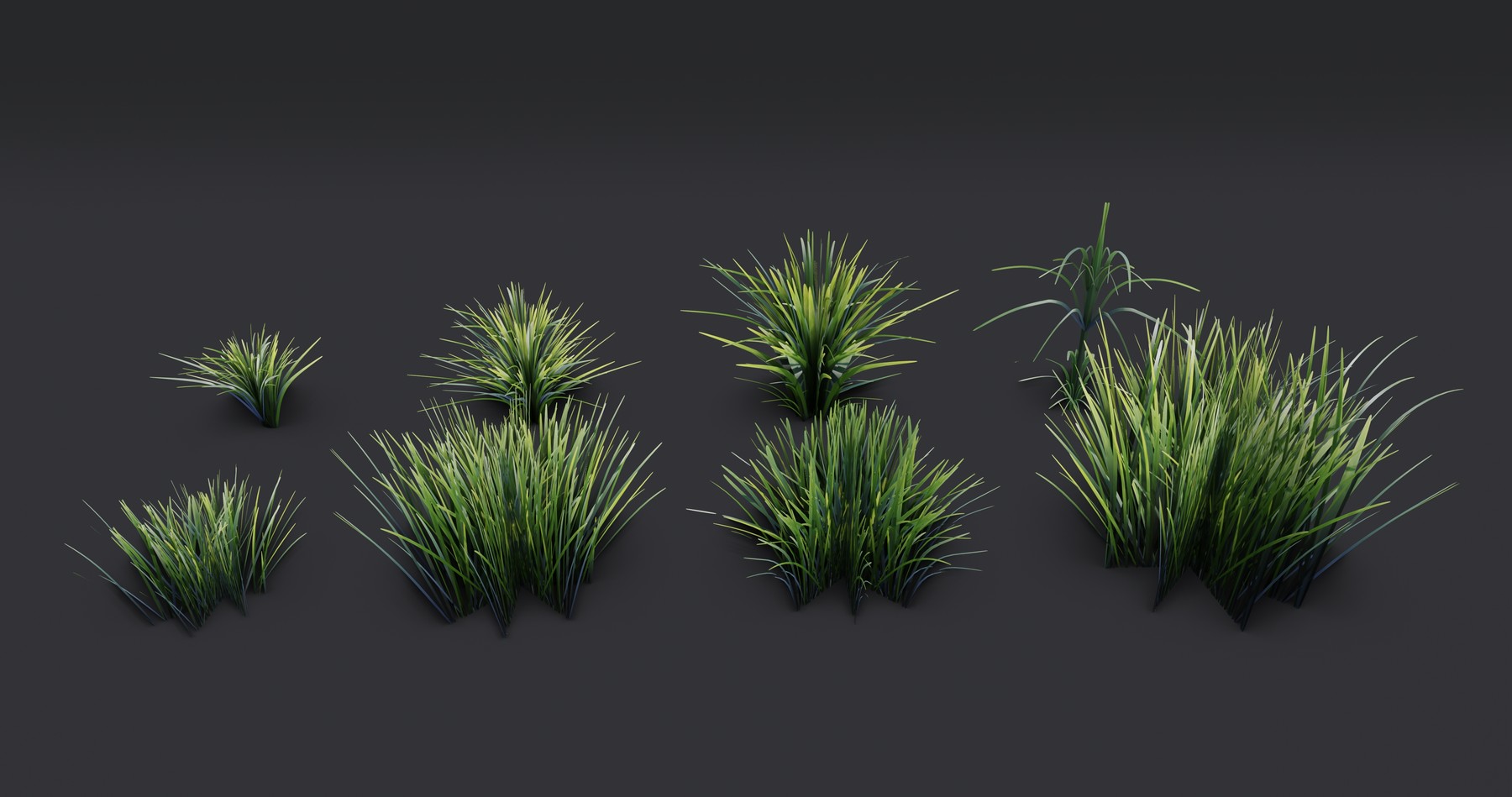 ArtStation - Lowpoly Grass | Game Assets