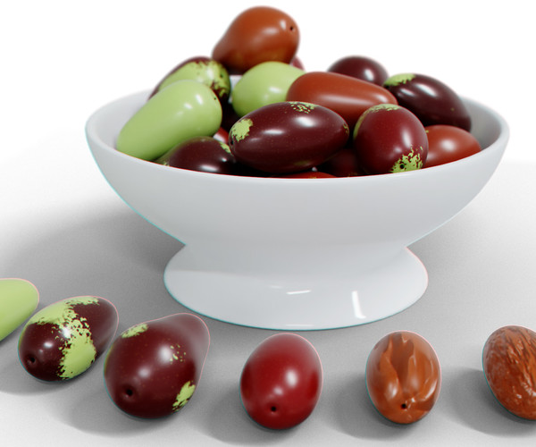 ArtStation - 3D Jujube fruits (procedural) | Resources