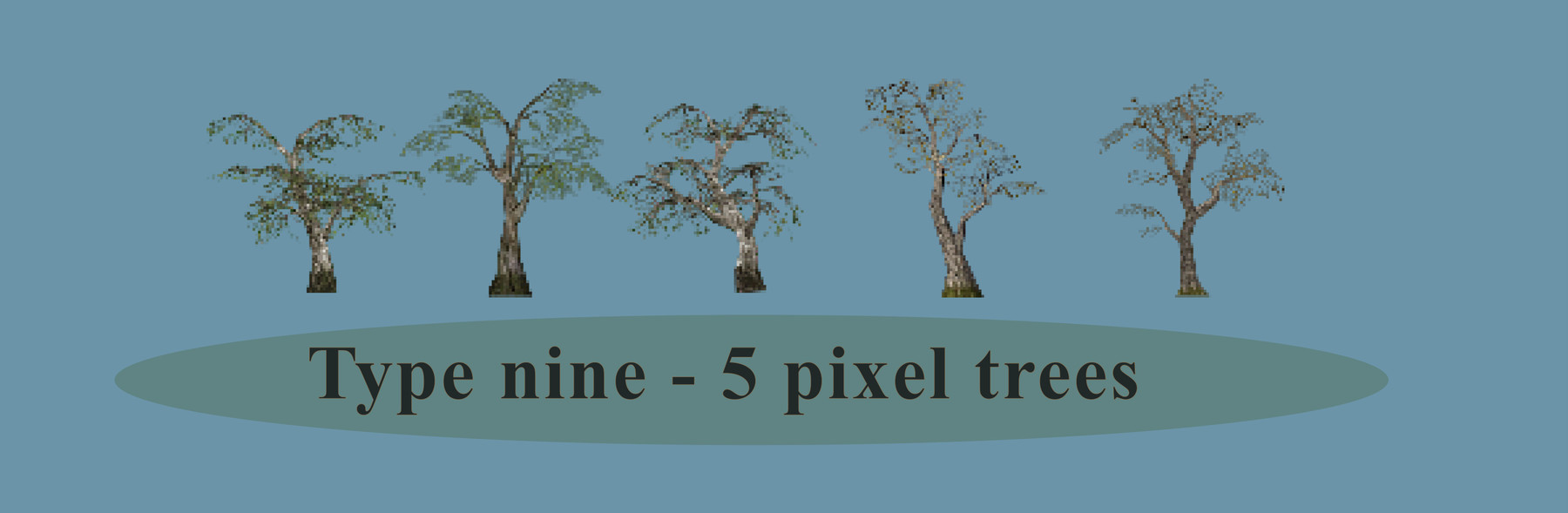 ArtStation - MindEst - 2D Pixel Tree Asset Pack | Game Assets