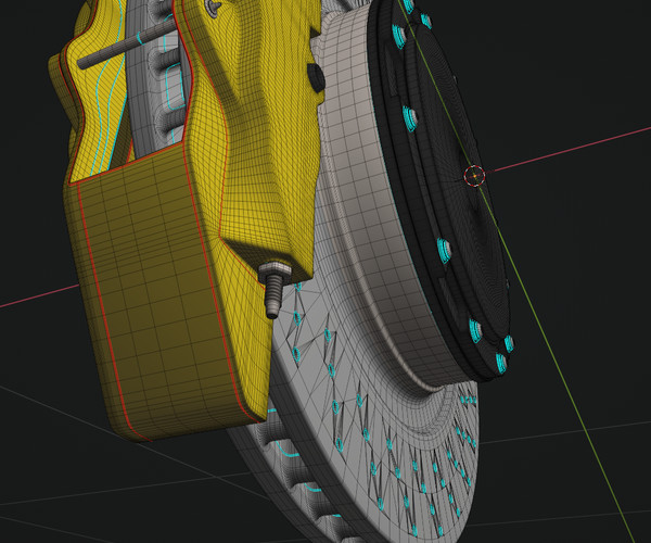 ArtStation - car brake disc 3d model | Resources
