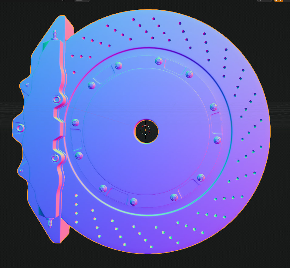 ArtStation - car brake disc 3d model | Resources