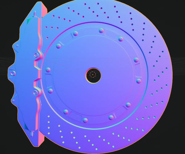 ArtStation - car brake disc 3d model | Resources