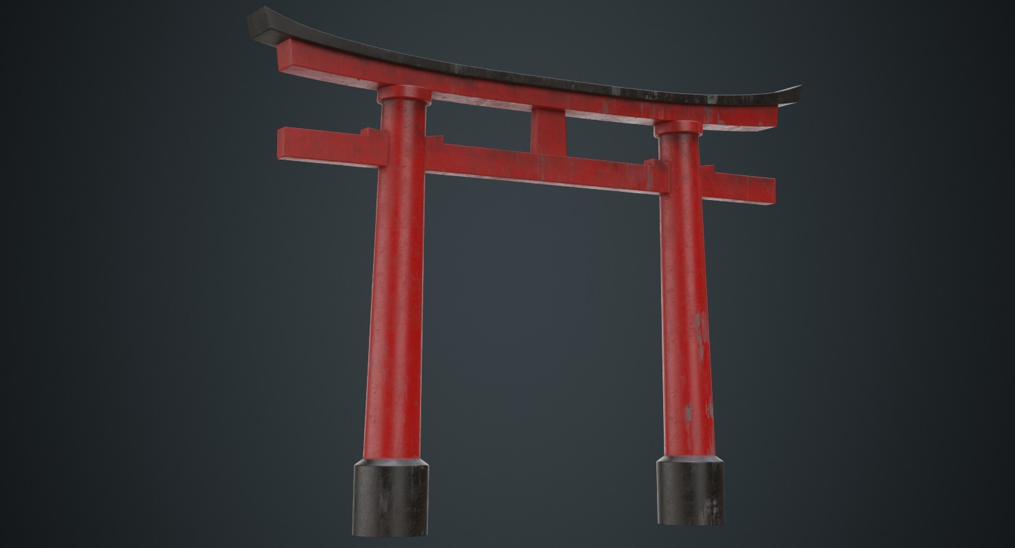 ArtStation - Torii Gate 1B | Game Assets
