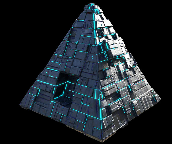 ArtStation - Spaceship Pyramid sci fi | Game Assets