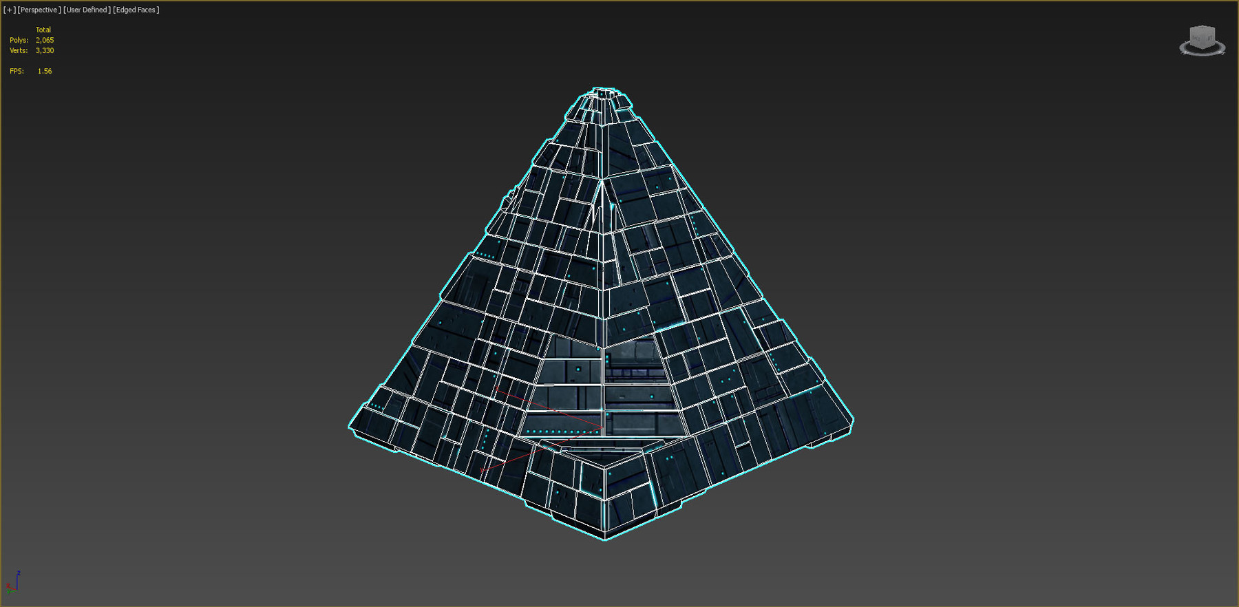 ArtStation - Spaceship Pyramid sci fi | Game Assets