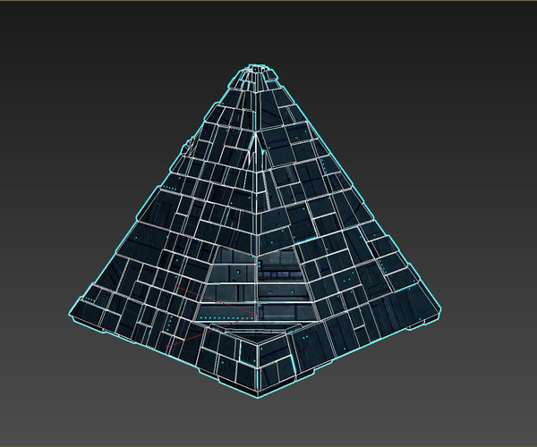 ArtStation - Spaceship Pyramid sci fi | Game Assets