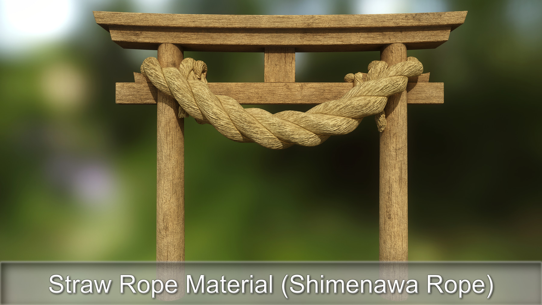 ArtStation - Straw Rope Material (Shimenawa Rope) | Game Assets