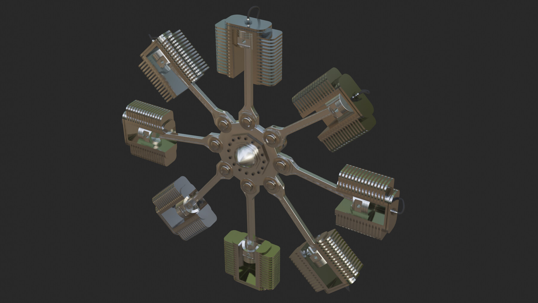 ArtStation - In-Line 4, V8 and Radial Engine | Resources