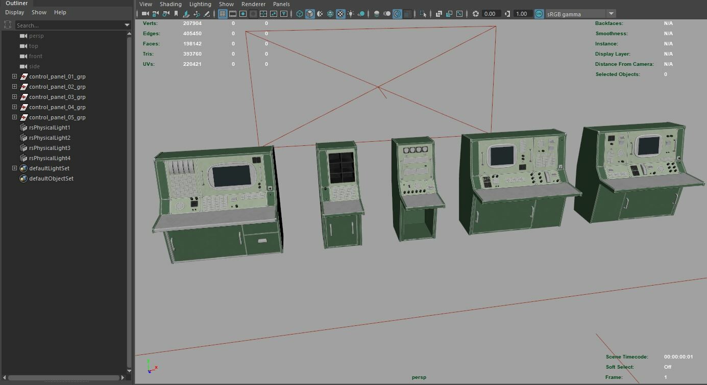 ArtStation - Nasa Control Tables (PBR) | Resources