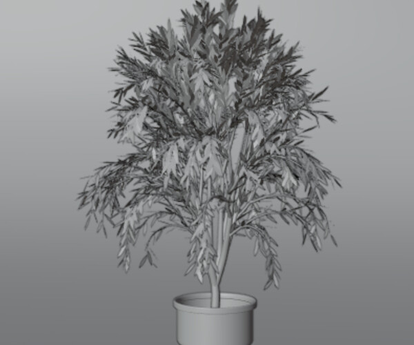 ArtStation - Simple tree inside a vase for various projects | Resources